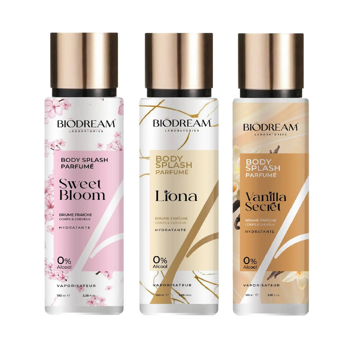 Body splash parfumé – Pack de 2, le 3ème GRATUIT – Biodream